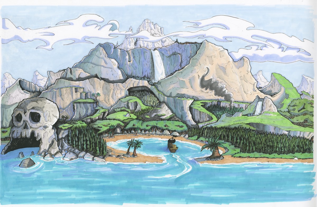 Neverland landscape | Phil VzQ Illustration